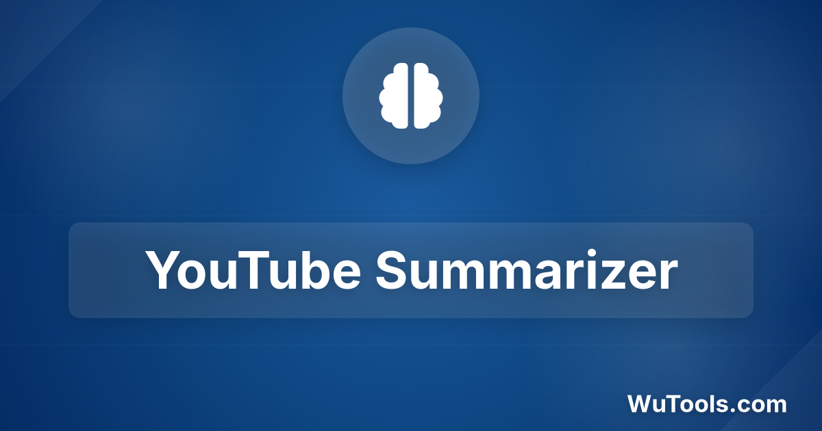 YouTube Video Summarizer - AI Summary with Chapters & Keywords
