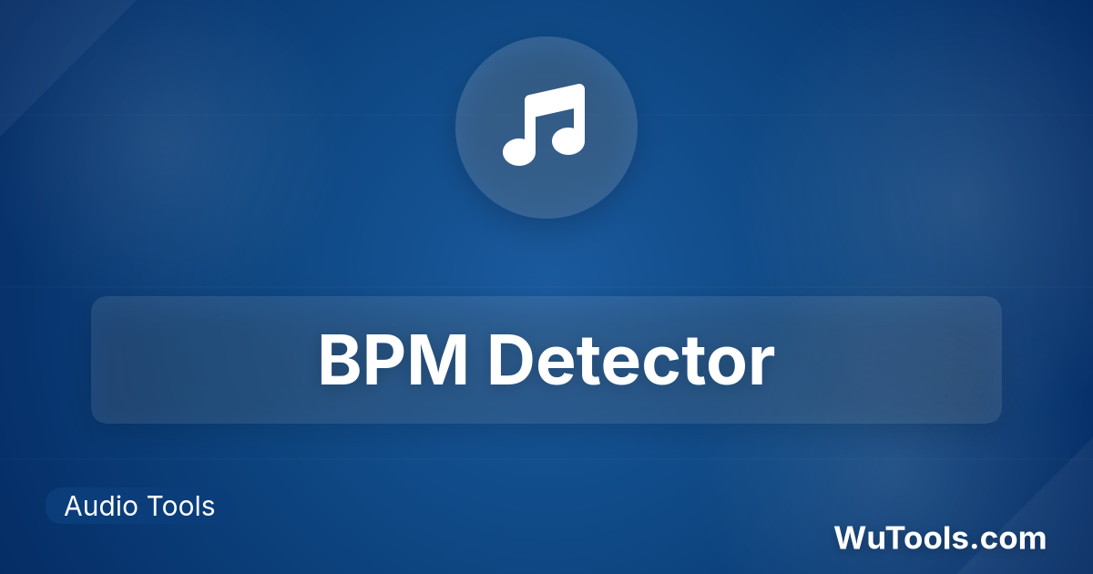 Detector de BPM - Analizador de Tempo y Beats Por Minuto | WuTools