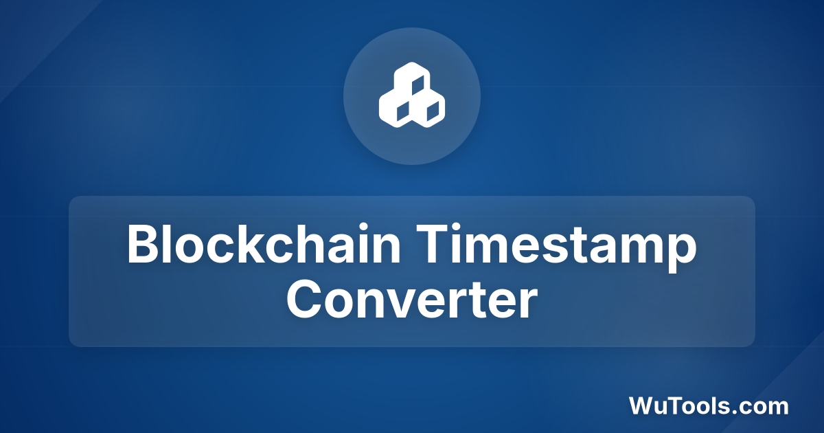 Convertidor de Timestamp Blockchain - Unix Timestamp a Fecha y Hora