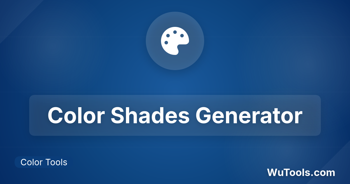 Color Shades Generator - Create Tints and Shades Palette