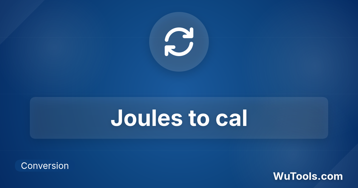 Convertidor J a cal - Julios a Calorías