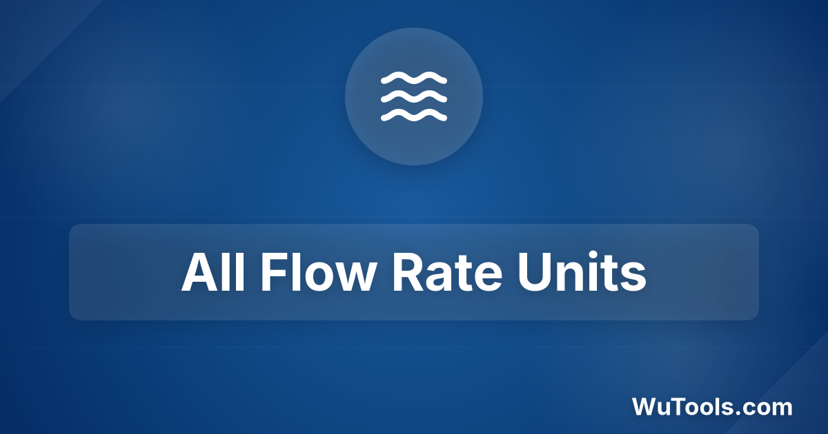 Flow Rate Converter - L/s, L/min, m³/h, gal/min