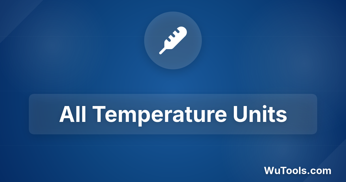 Temperature Converter - Celsius, Fahrenheit, Kelvin