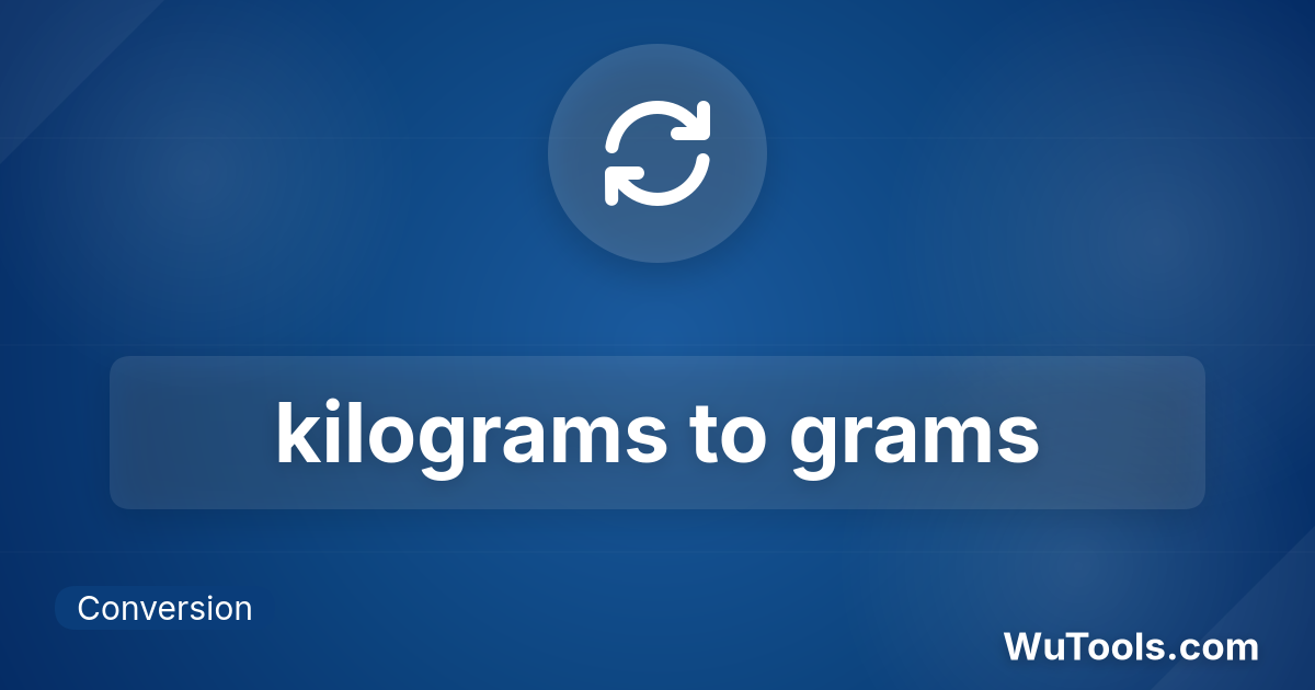Conversor de kilogramos a gramos (kg a g) en línea gratis
