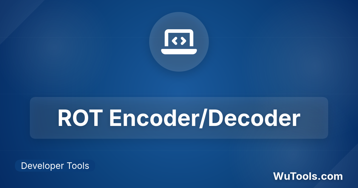 ROT Encoder/Decoder - ROT13 Cipher & Caesar Cipher Online Free
