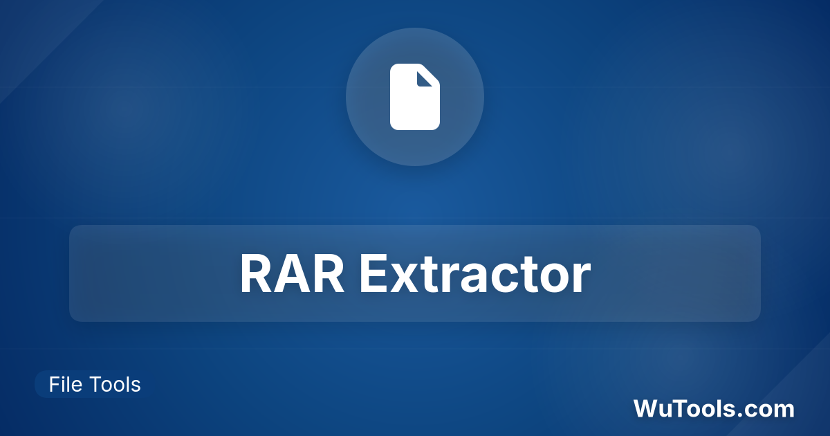 Giải nén RAR - Giải nén File RAR Online | WuTools