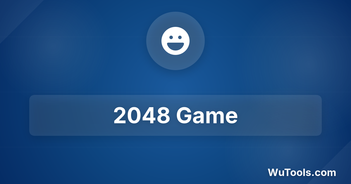 2048 Game - Play Classic Number Puzzle Online | WuTools