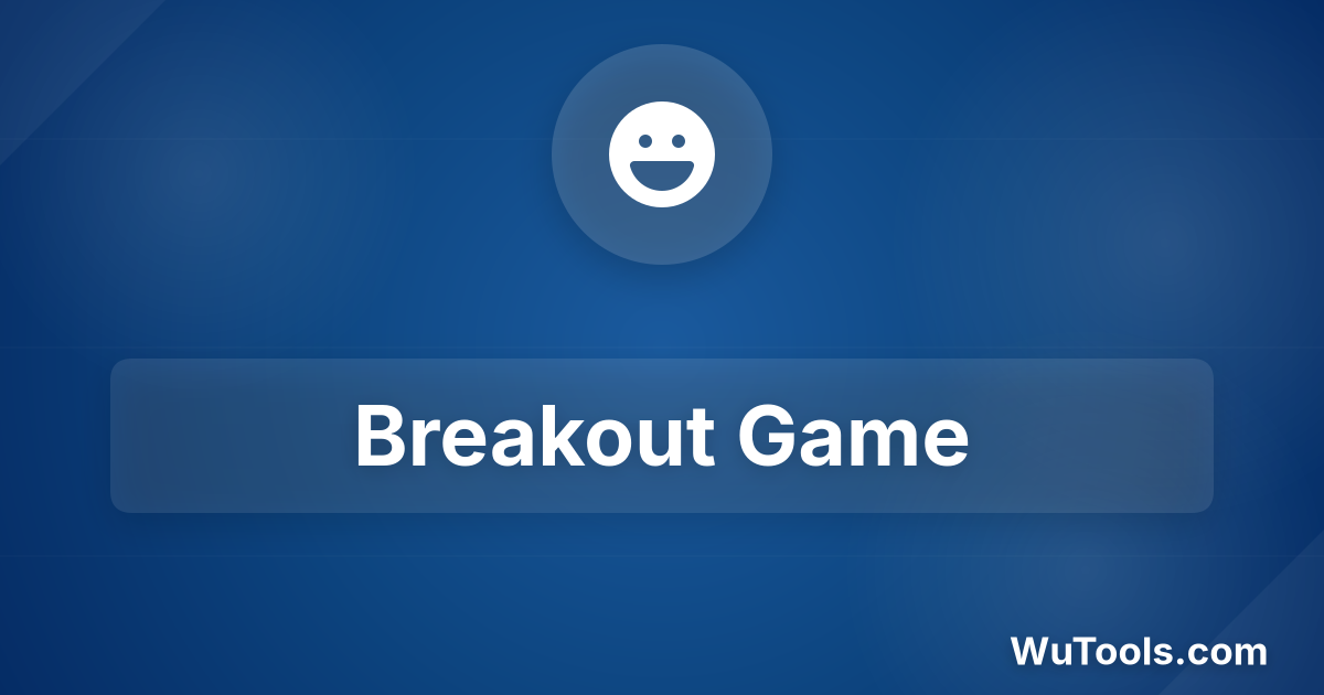 Breakout Game - Classic Brick Breaker Online Free | WuTools