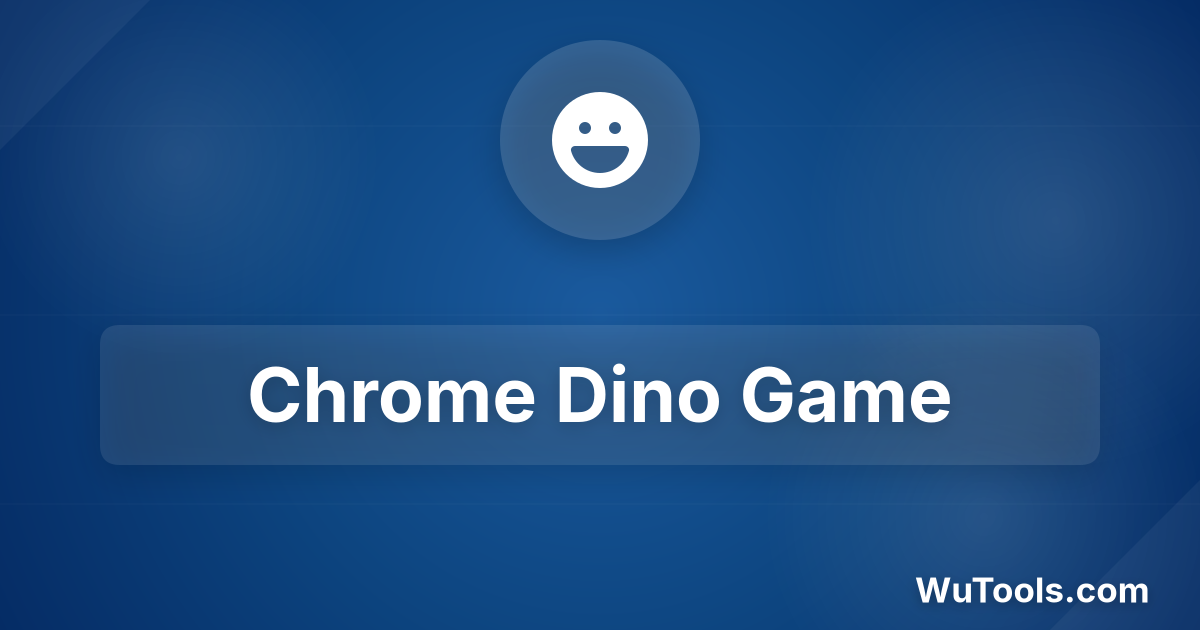 Juego del Dinosaurio Chrome - T-Rex Runner Gratis | WuTools
