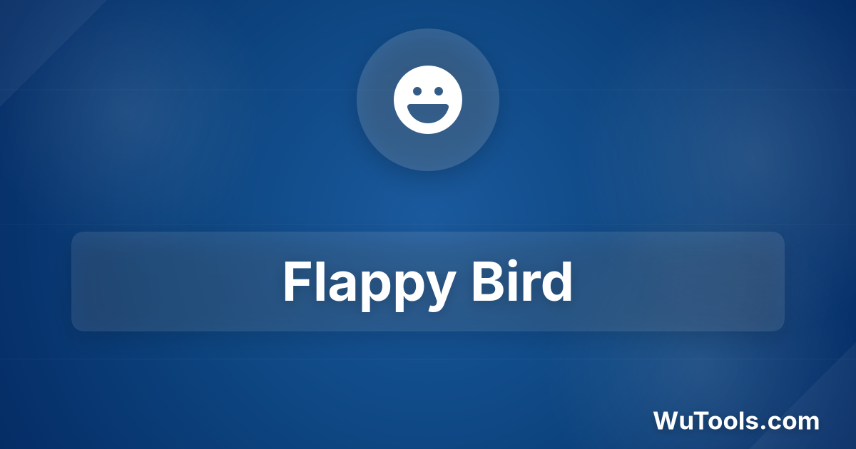 Flappy Bird - Jogo Clássico de Voo Online Grátis | WuTools