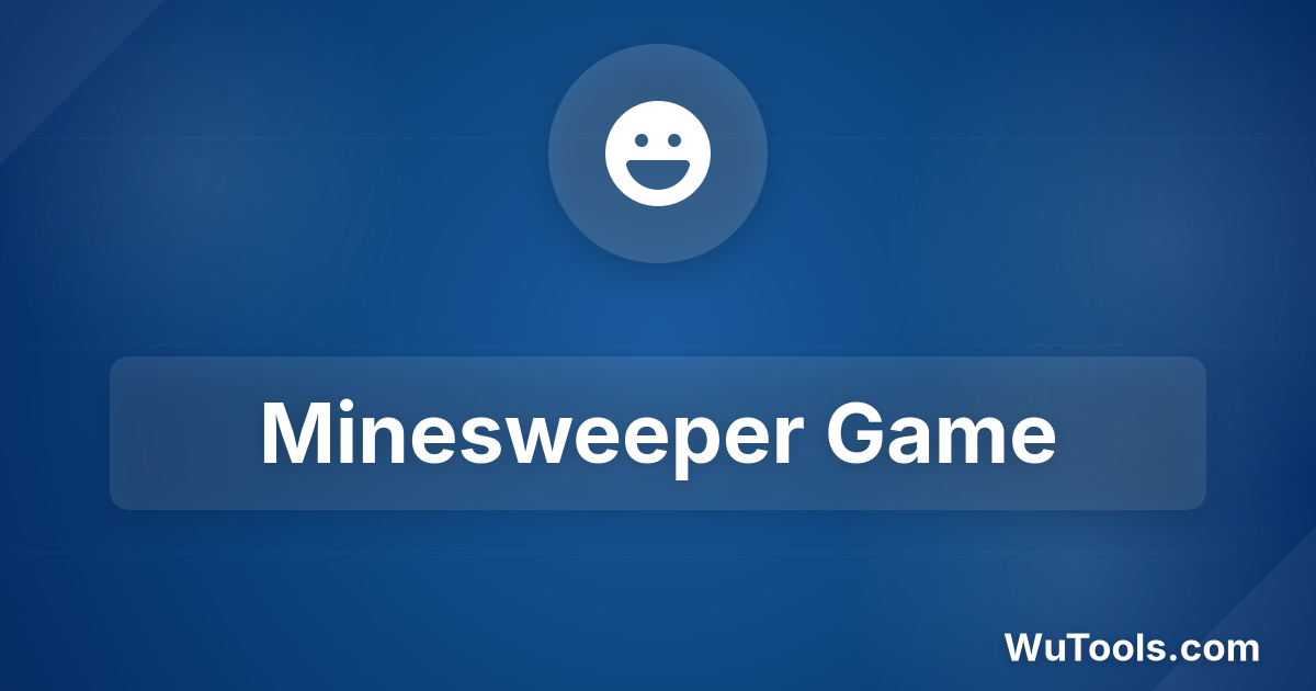 Minesweeper Game - Classic Mine Sweeper Online | WuTools