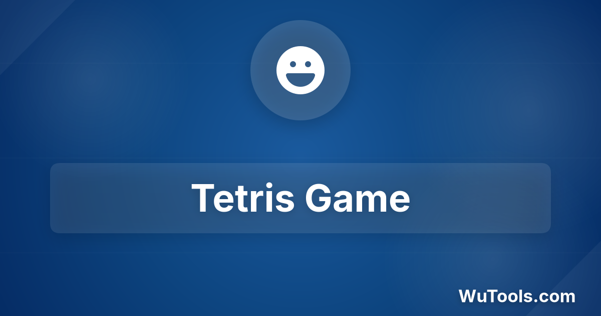 Tetris Game - Play Classic Block Puzzle Online | WuTools