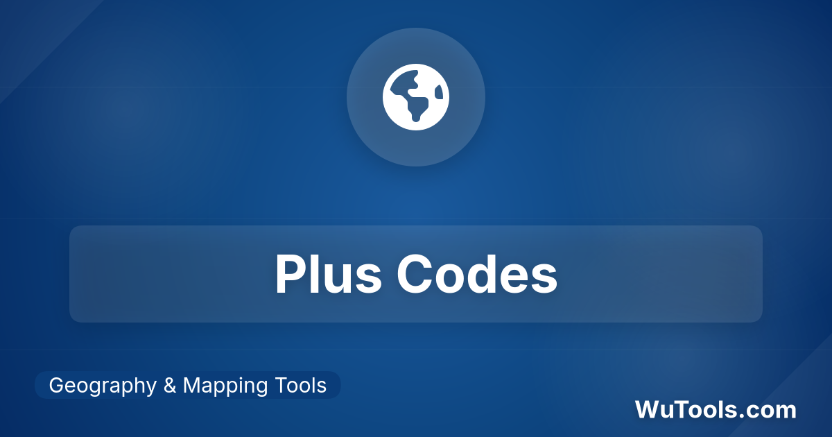 Plus Codes (OLC) - Open Location Code Encoder & Decoder