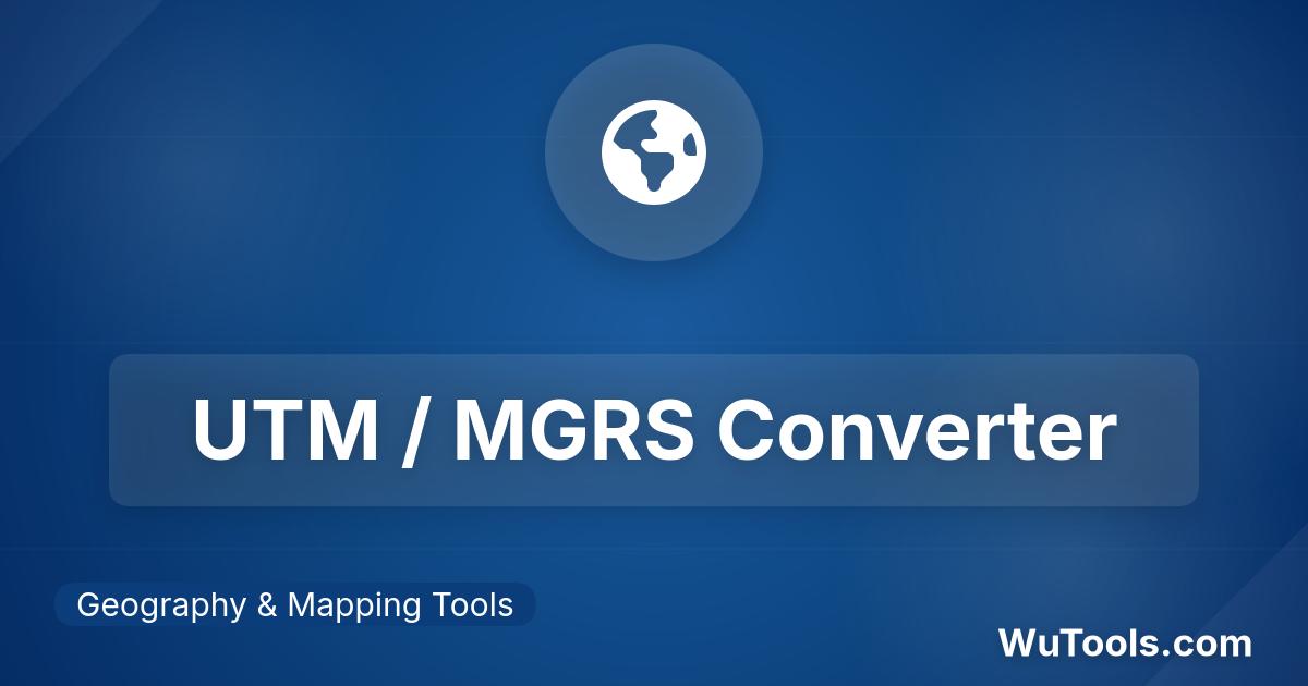 UTM / MGRS Converter - Military Grid & Coordinate System