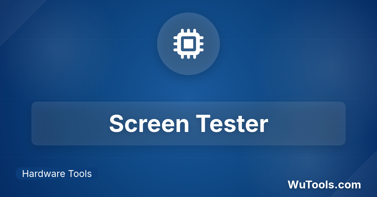 Screen Tester - Test Monitor for Dead Pixels & Display Issues