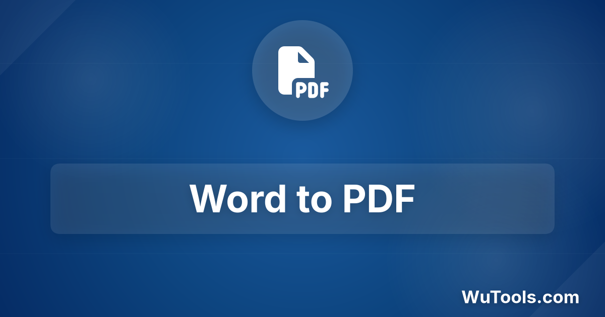 Convertidor Word a PDF - Convertir DOCX a PDF Online Gratis