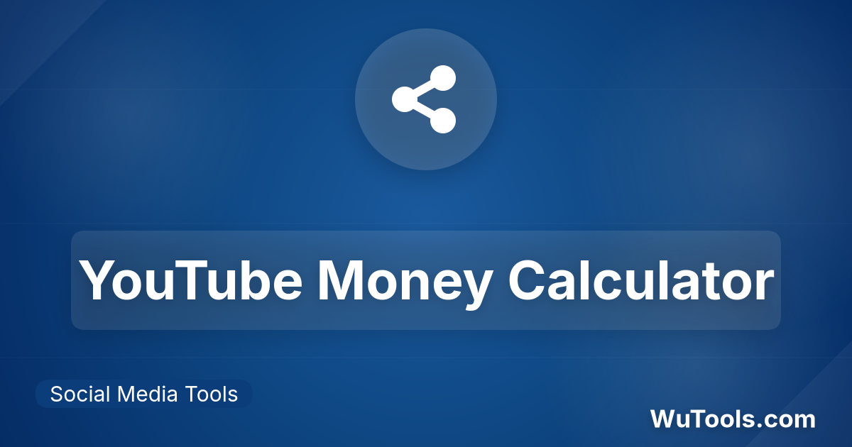 Calculateur d'argent YouTube - Estimez vos gains YouTube