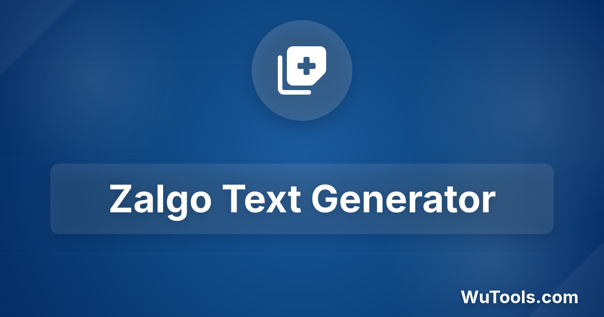Zalgo Text Generator - Create Glitch & Creepy Text Online